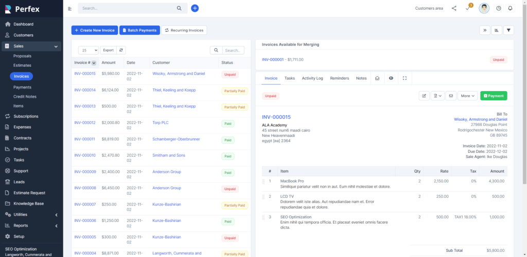 Perfex - A Powerful Open Source CRM Review - CodeManda - PHP Script and WordPress Theme Reviews