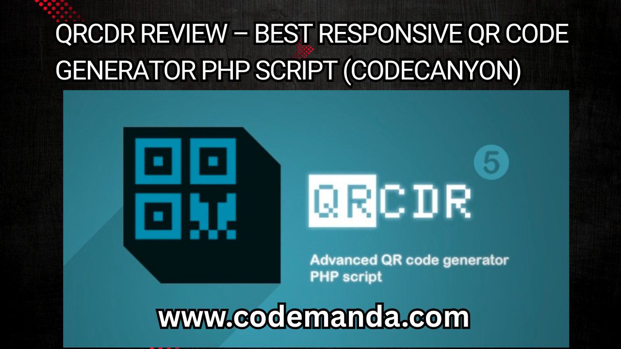 QRcdr Review – Best Responsive QR Code Generator - CodeManda - PHP ...